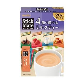 [Meito][Stickmate Milk Tea Assortment][20 Sticks] – World Snack
